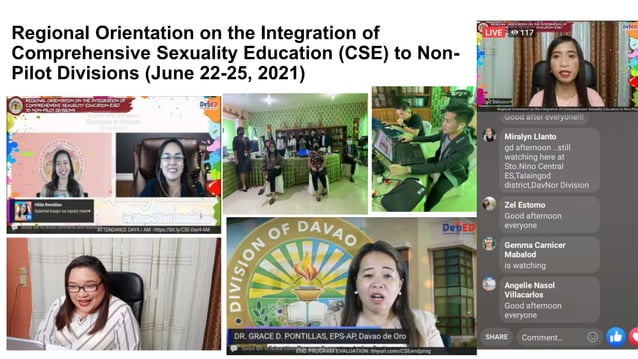 Overview of Comprehensive Sexuality Education (CSE) (Rationale, Legal ...