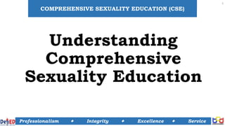 Overview of Comprehensive Sexuality Education (CSE) (Rationale, Legal Bases and Policy ...