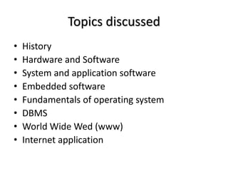 Overview of computer | PPTX