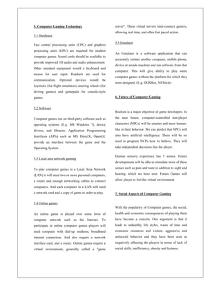 Overview of Computer Games | PDF