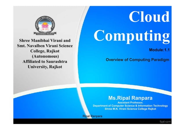 Overview of computing paradigm | PDF
