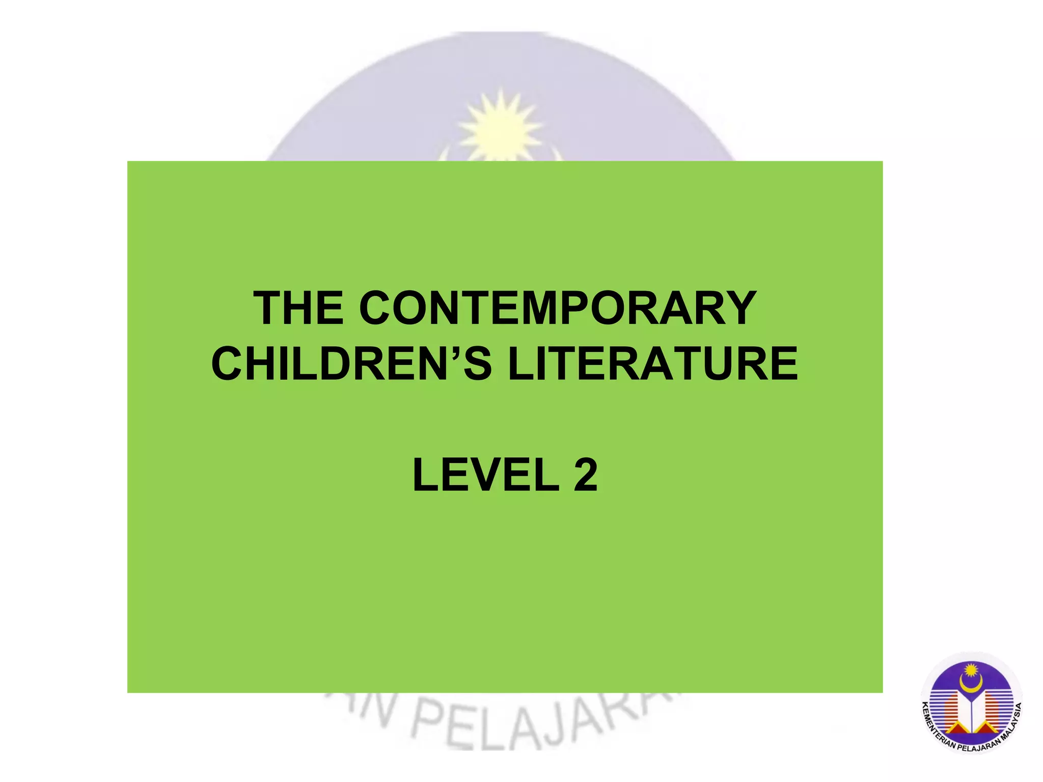 Overview of contemporary literature | PPT