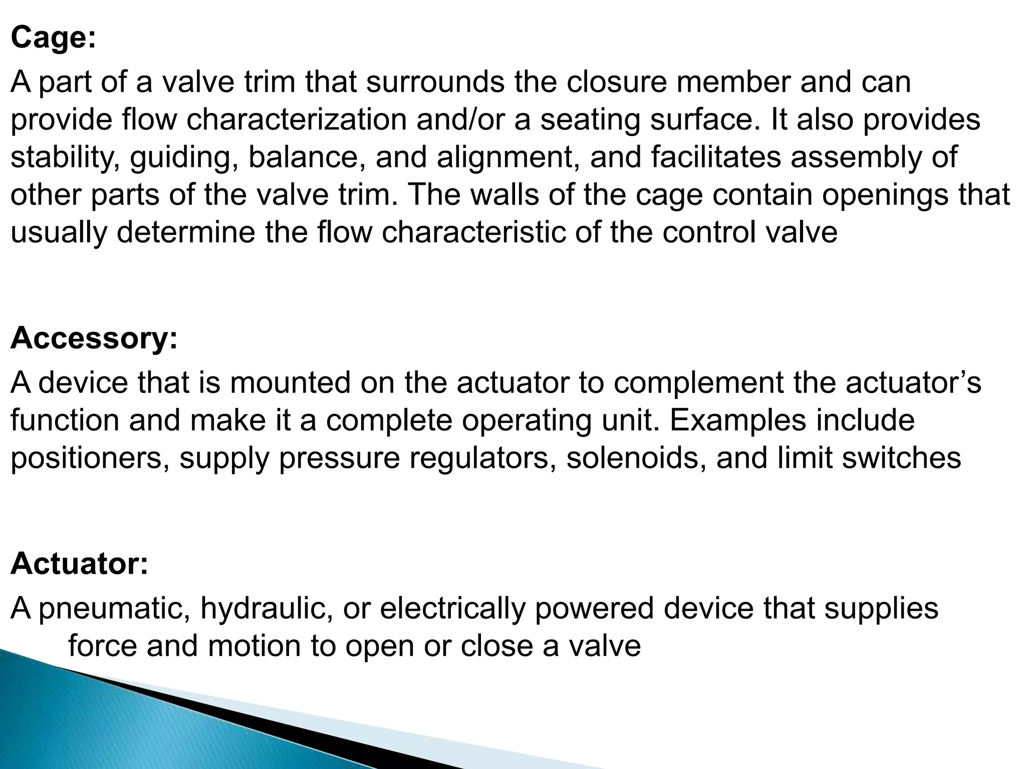 Overview of control valves | PPTX