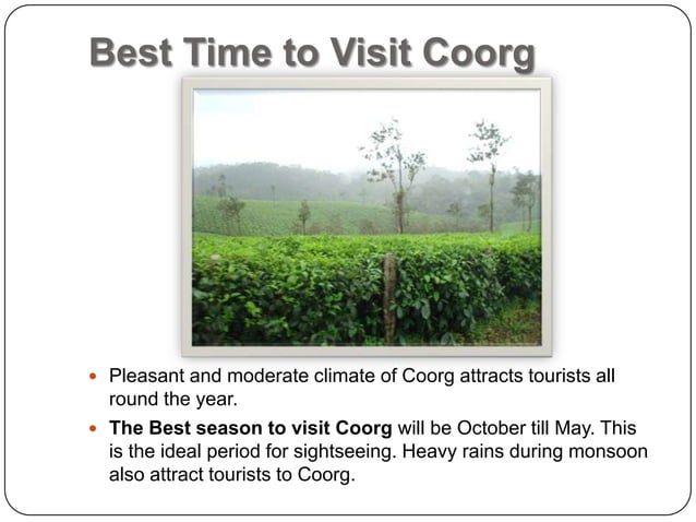 Overview of coorg | PPT