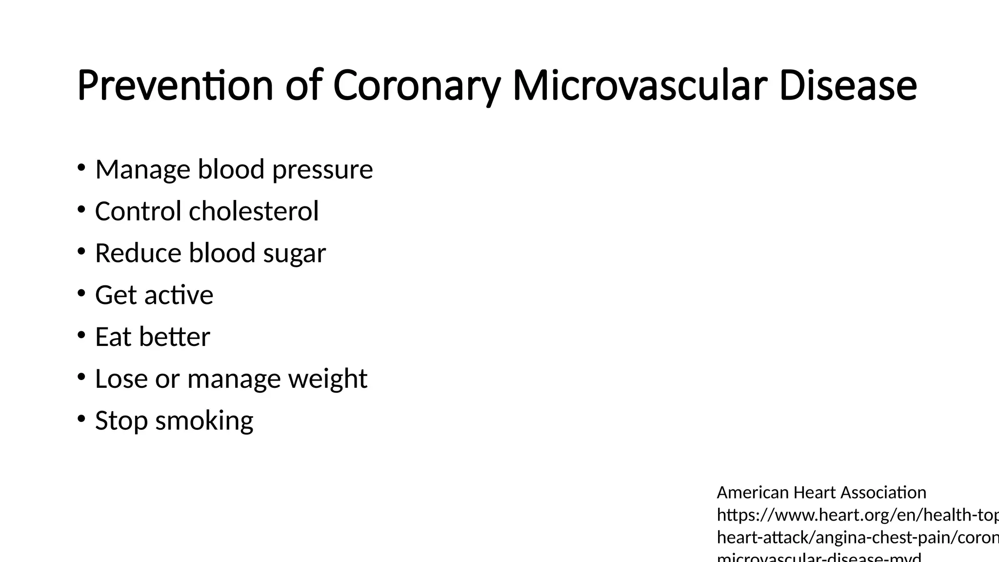 overview of Coronary Microvascular Diseases.pptx
