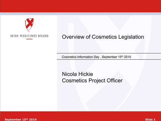 Overview of cosmetics legislation | PDF | Skin Care | Beauty
