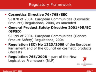 Overview of cosmetics legislation | PDF