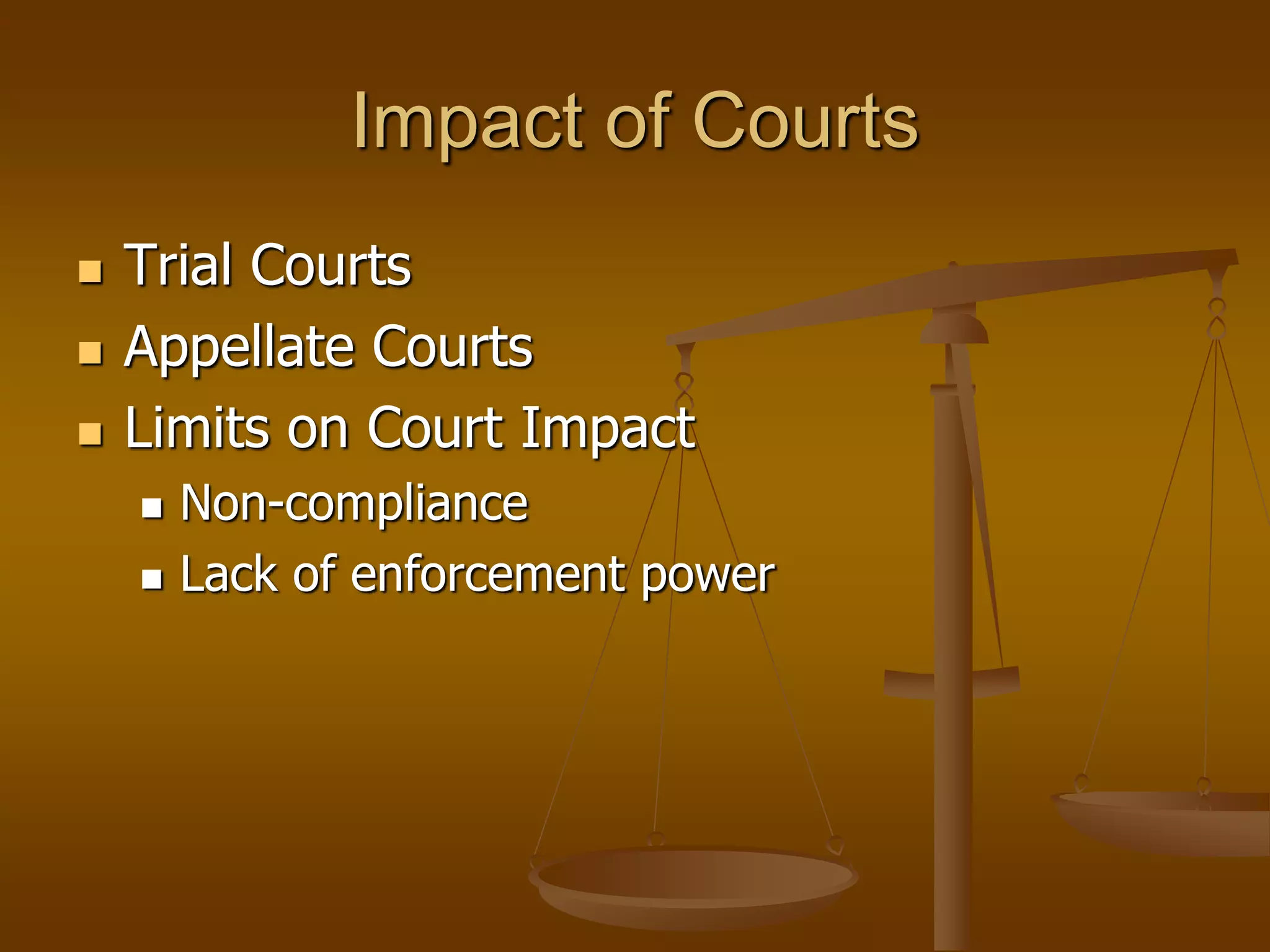 Overview of courts | PPTX | Law