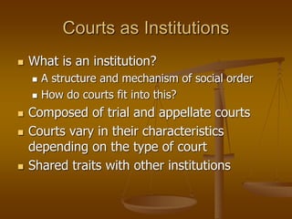 Overview of courts | PPTX | Law