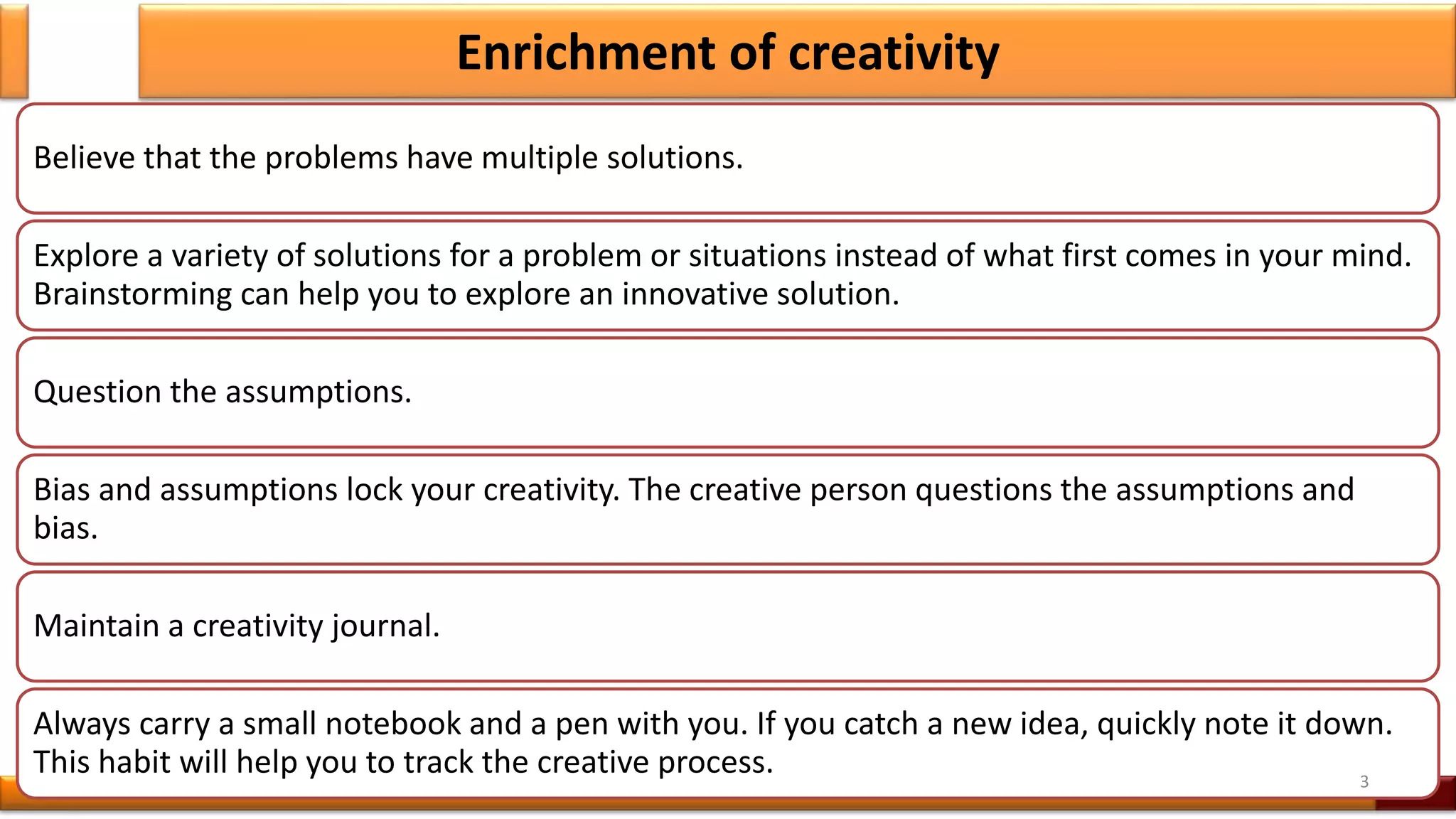 Overview of Creativity | PPT
