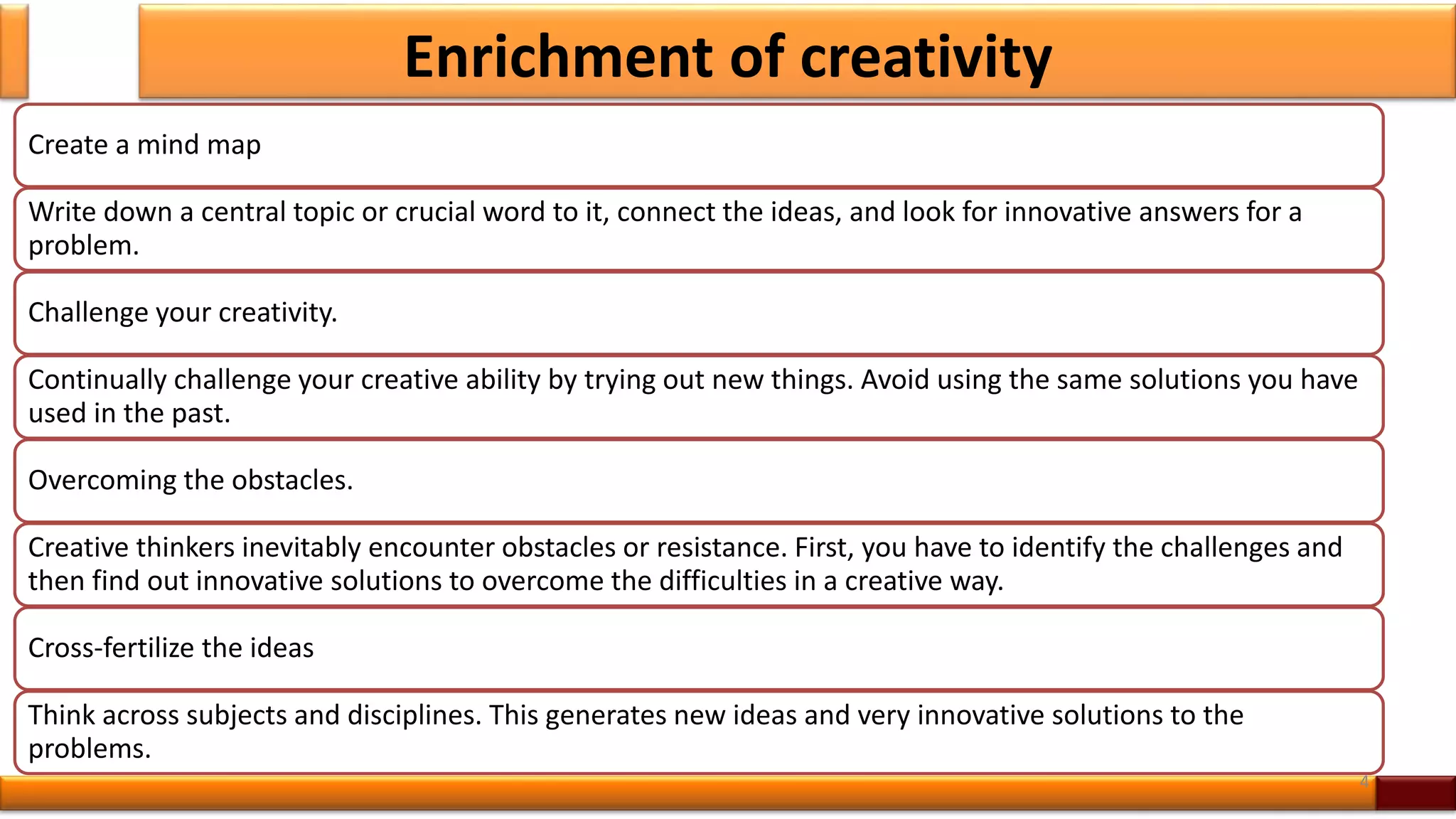 Overview of Creativity | PPT