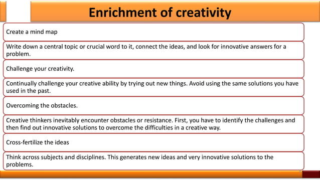 Overview of Creativity | PPT