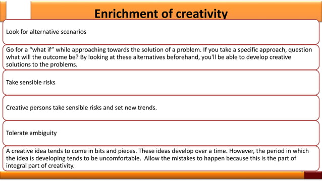 Overview of Creativity | PPT
