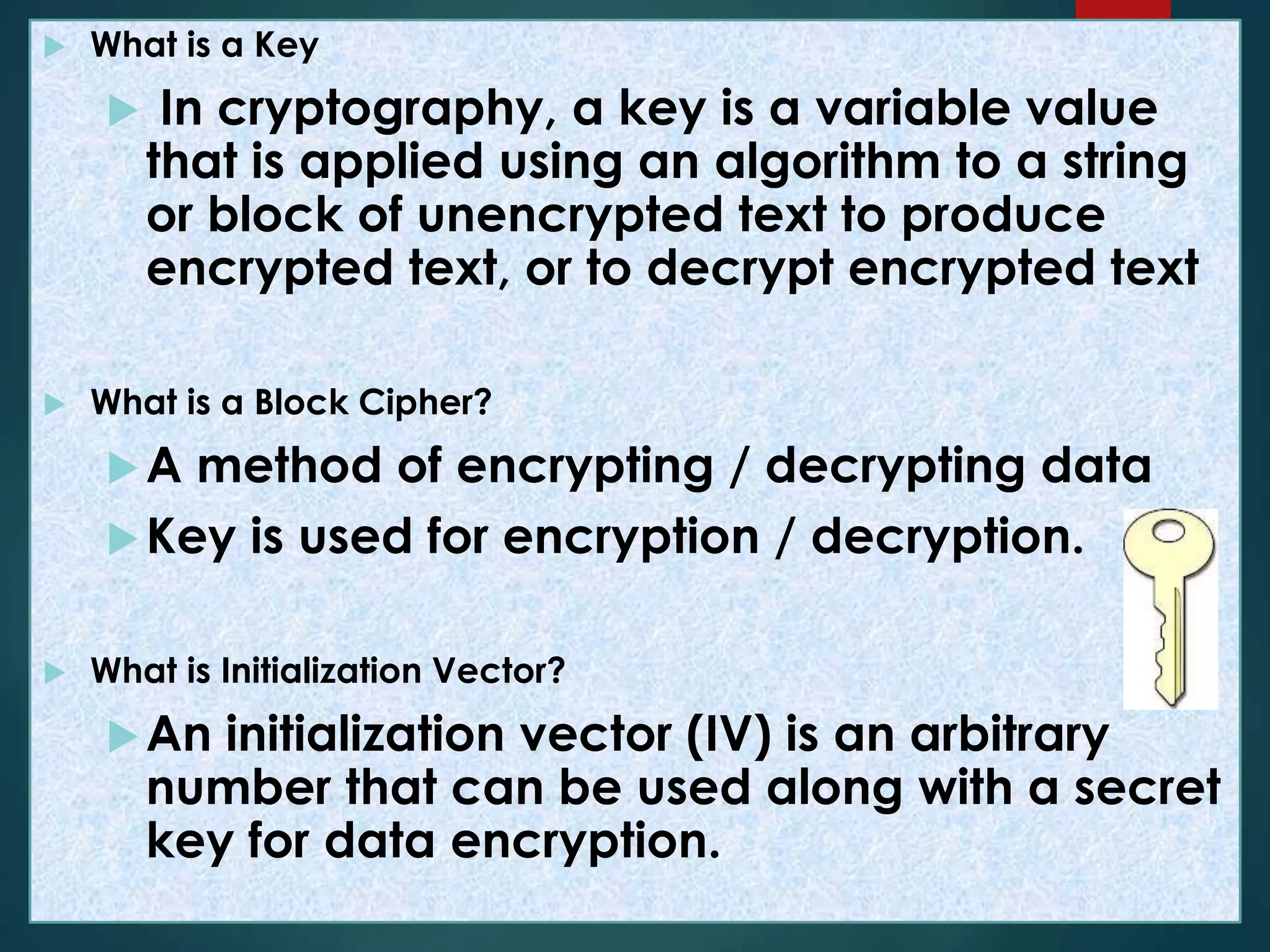 Overview of cryptography | PPTX