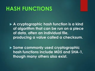 Overview of cryptography | PPTX