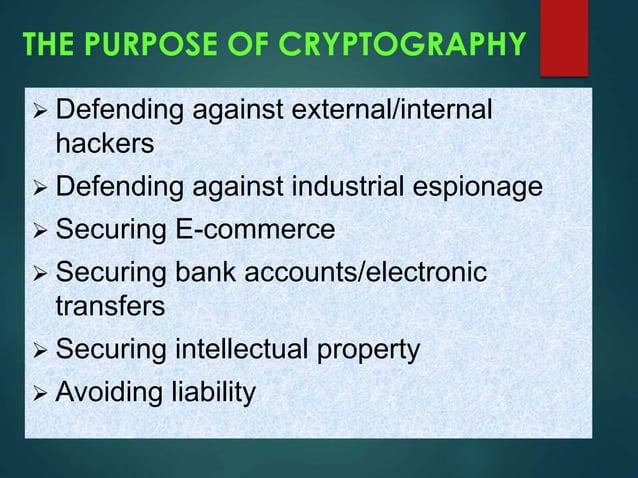 Overview of cryptography | PPTX