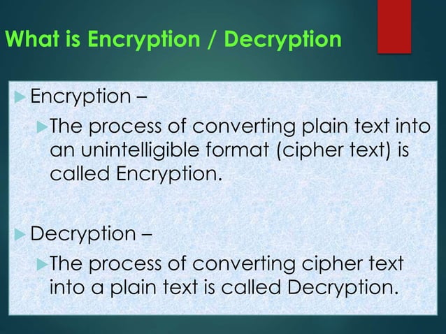Overview of cryptography | PPTX