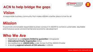 Overview of CSR in ASEAN and the Role of the ASEAN CSR Network | PDF
