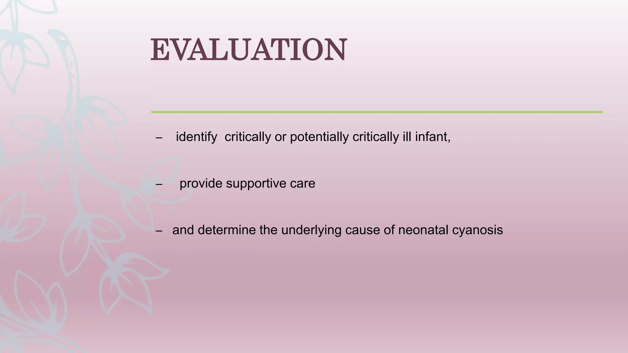 Overview of cyanosis in the newborn | PPTX