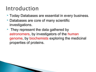 Overview of databases | PPT