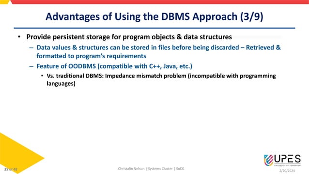 Overview of Databases and Data Modelling-1.pdf | Databases | Computer Software and Applications