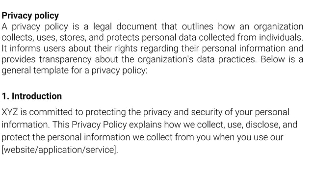 OVERVIEW OF DATA PROTECTION AND PRIVACY.pptx | Business | Business and ...