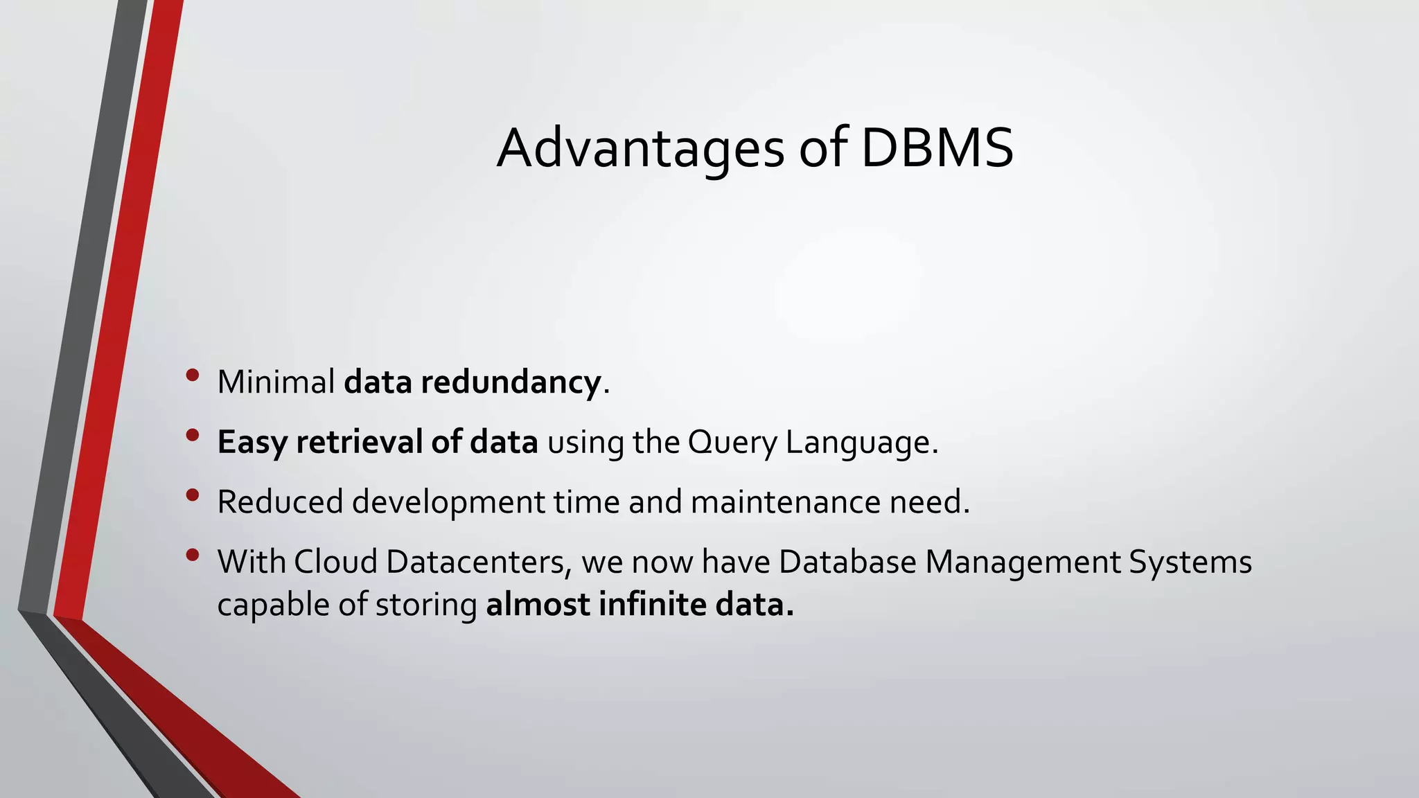Overview Of Dbmsintroduction To Dbmspptx Ppt