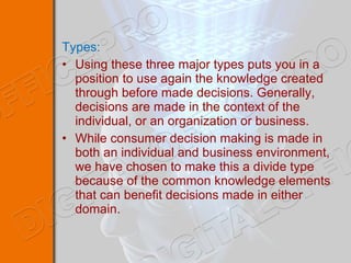 Overview of decision making process in psychology and its types | PPT