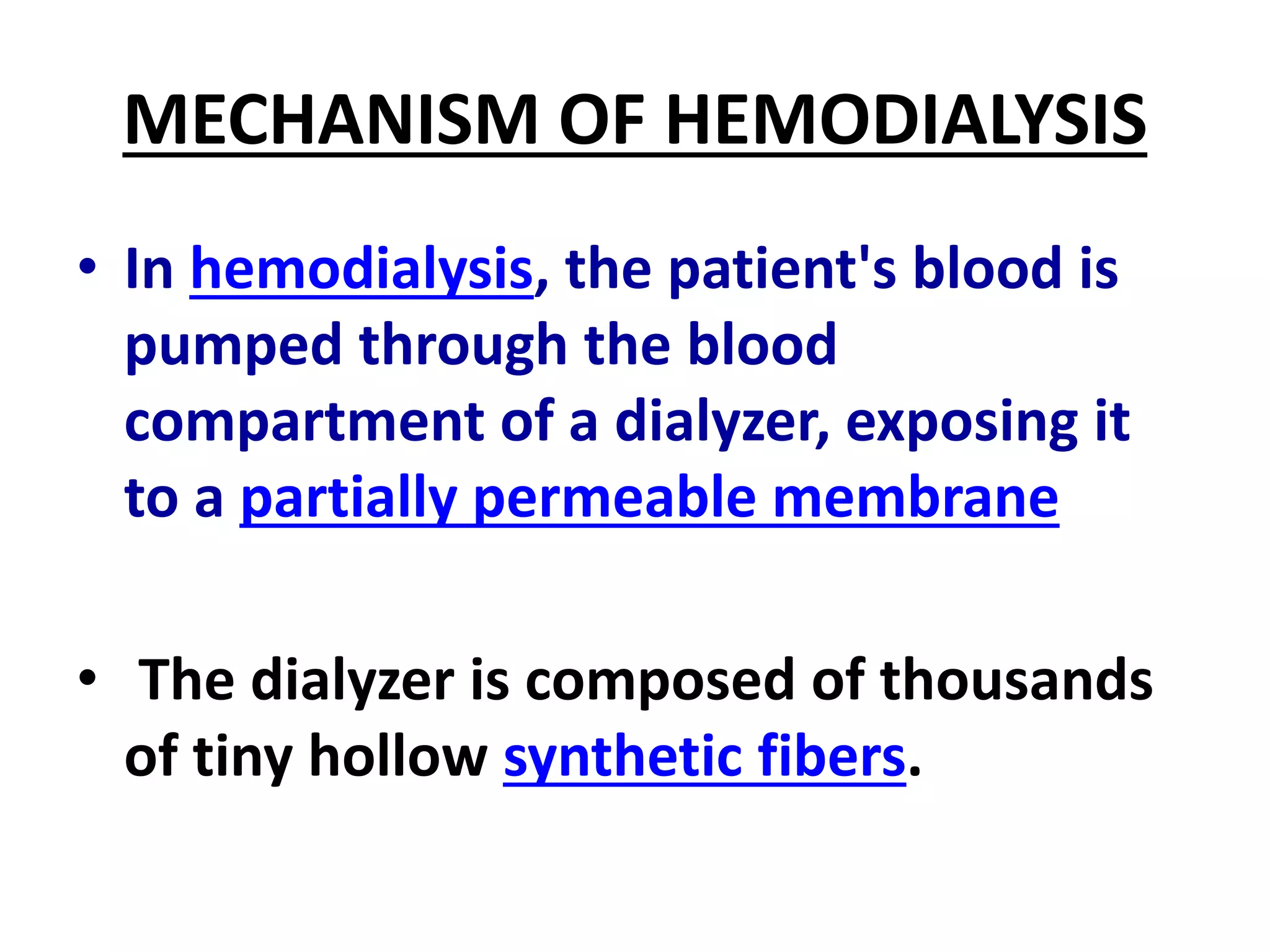 AN OVERVIEW OF DIALYSIS | PPTX