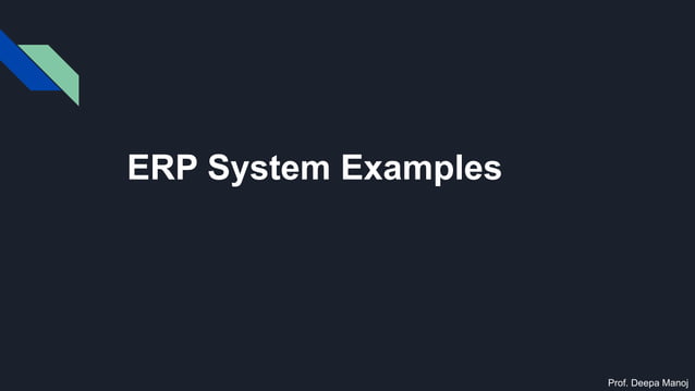 Overview of different types of erp systems, architecture, and modules | PDF
