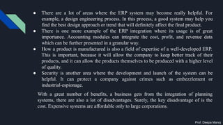 Overview of different types of erp systems, architecture, and modules | PDF