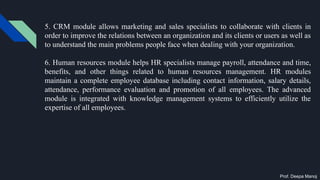 Overview of different types of erp systems, architecture, and modules | PDF