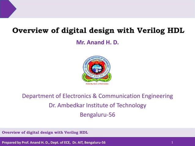 Overview of digital design with Verilog HDL | PDF | Computing | Technology & Computing
