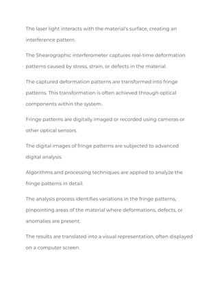 Overview of Digital Shearography for NDT | PDF