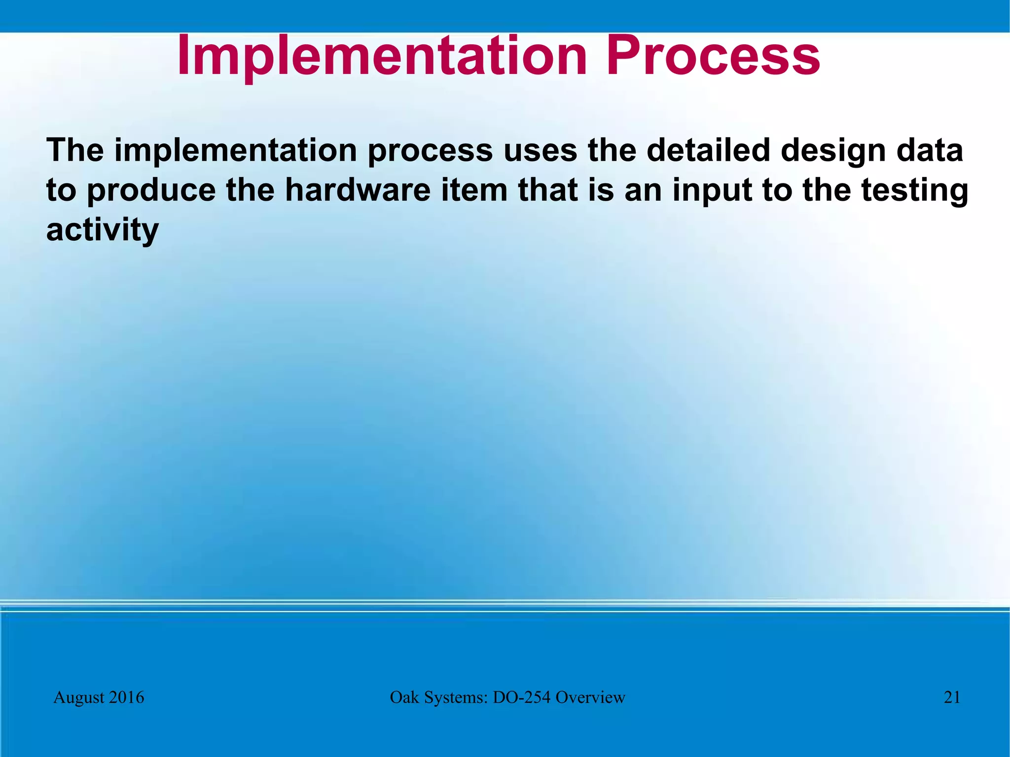 Overview of DO-254: Design Assurance Guidance For Airborne Electronic ...