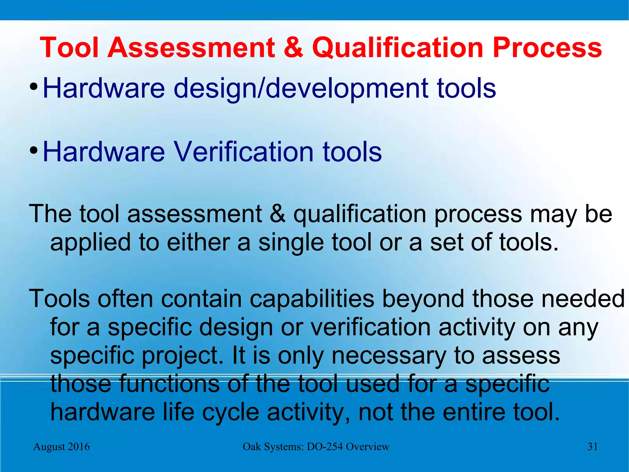 Overview of DO-254: Design Assurance Guidance For Airborne Electronic ...