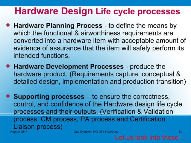 Overview of DO-254: Design Assurance Guidance For Airborne Electronic ...