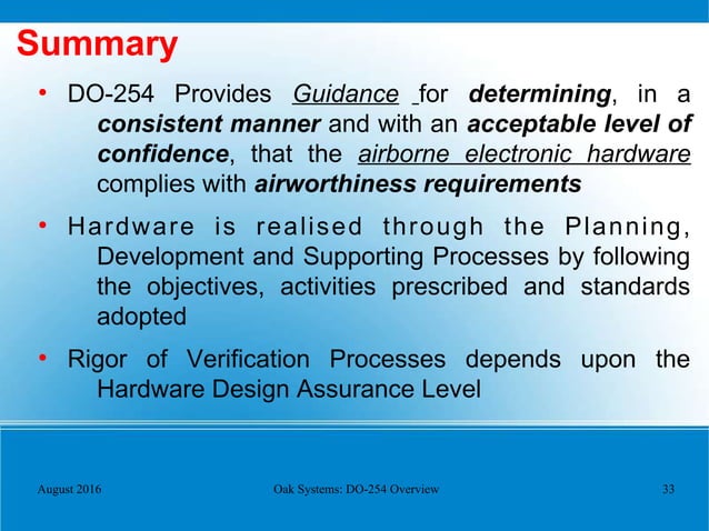 Overview of DO-254: Design Assurance Guidance For Airborne Electronic Hardware | PDF | Computing ...