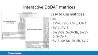 Overview of DoDAF with Innoslate | PPTX