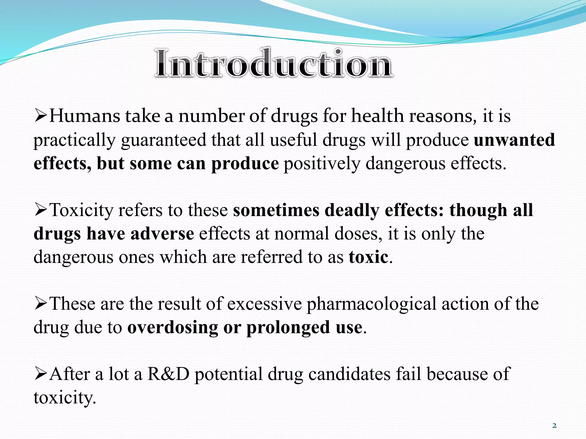 Overview of drug toxicity | PPTX