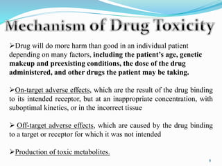 Overview of drug toxicity | PPTX
