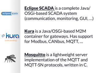 Overview of Eclipse IoT projects - IoT Day Grenoble | PDF