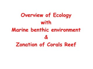 Overview of ecology. | PPT