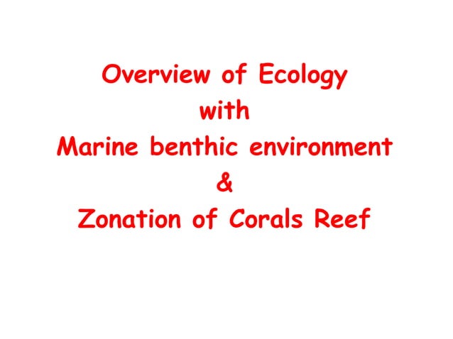 Overview of ecology. | PPT