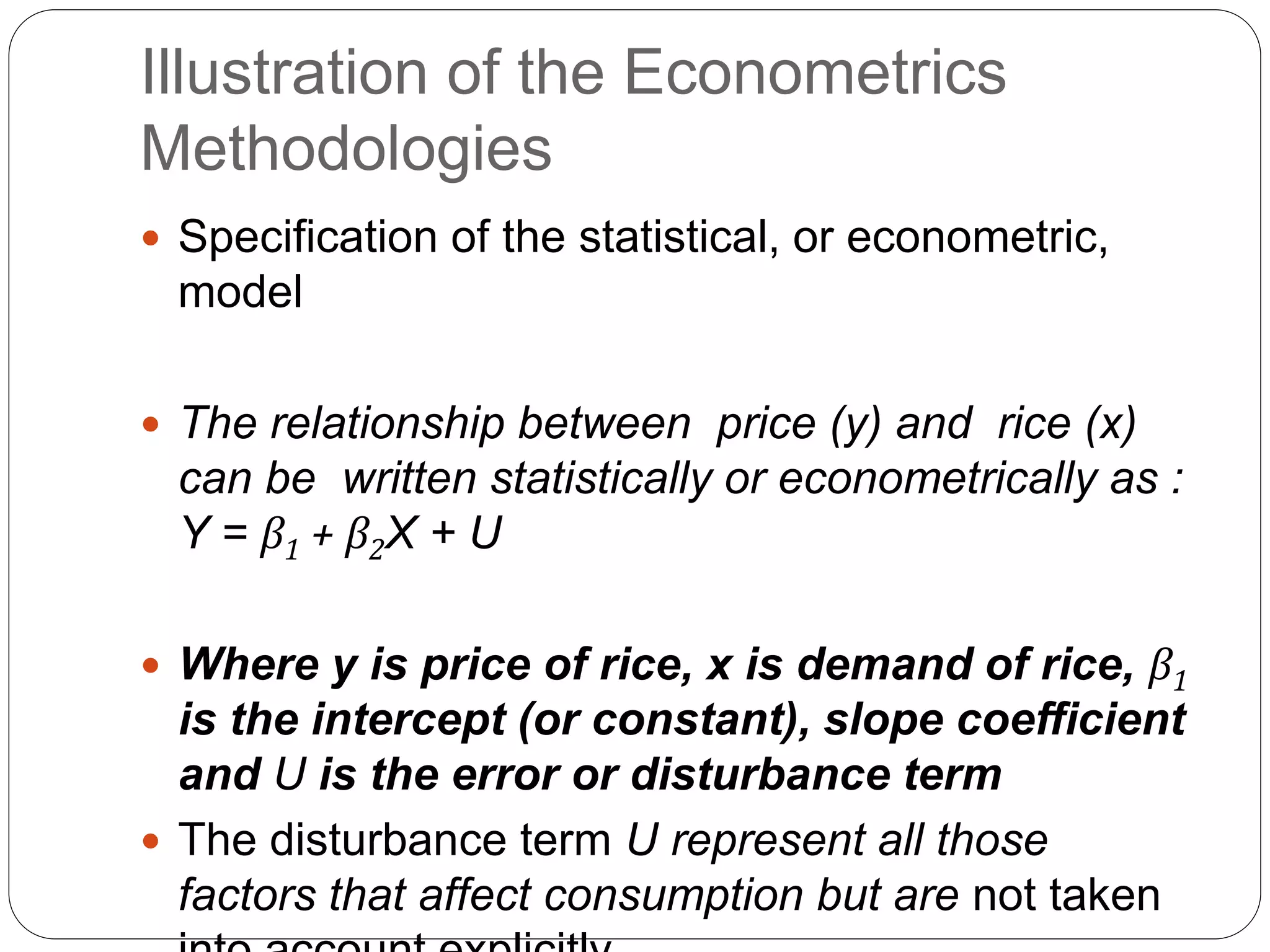 Overview of econometrics 1 | PPTX