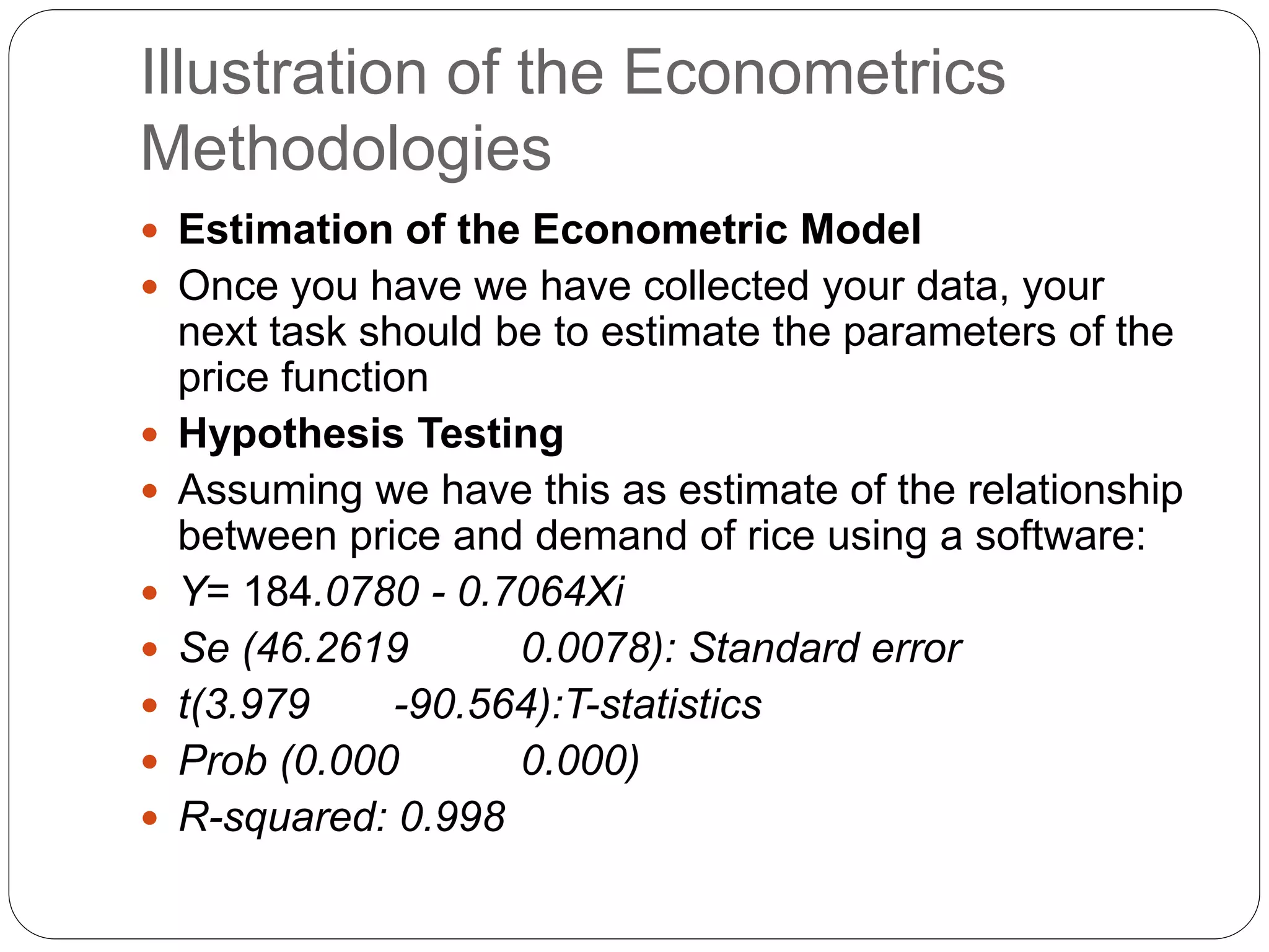 Overview of econometrics 1 | PPTX
