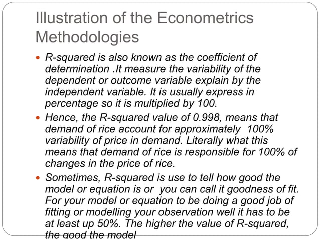 Overview of econometrics 1 | PPT