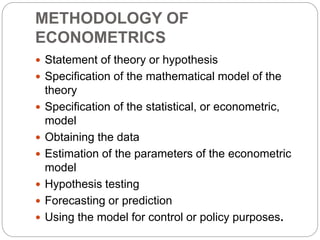 Overview of econometrics 1 | PPTX