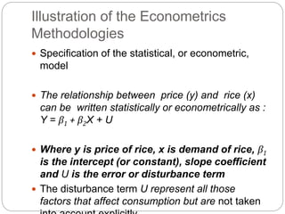 Overview of econometrics 1 | PPTX