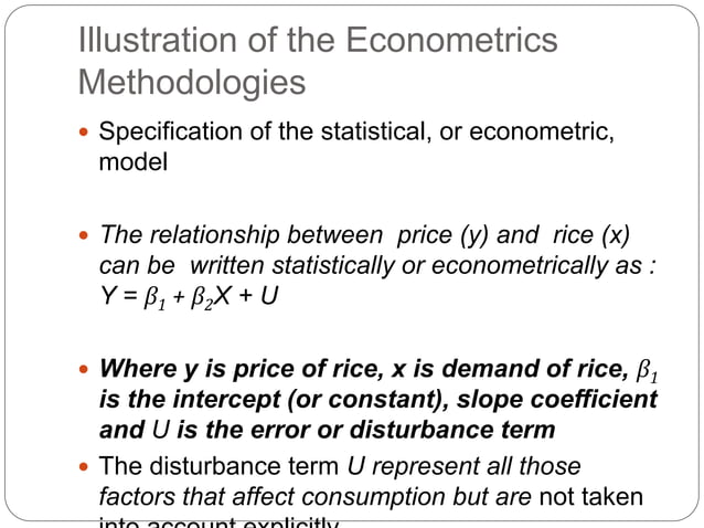 Overview of econometrics 1 | PPT
